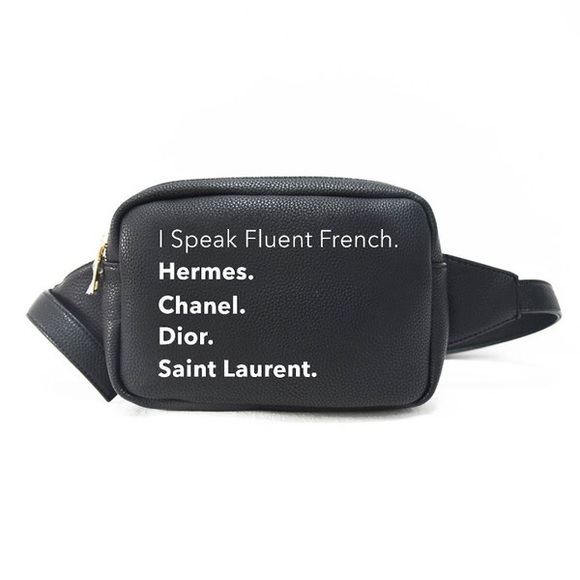 Bags | I Speak Fluent French Crossbody Bag | Poshmark